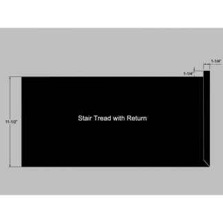 Hickory Hardwood Stair Tread with Return | Blackford & Sons Hardwood ...